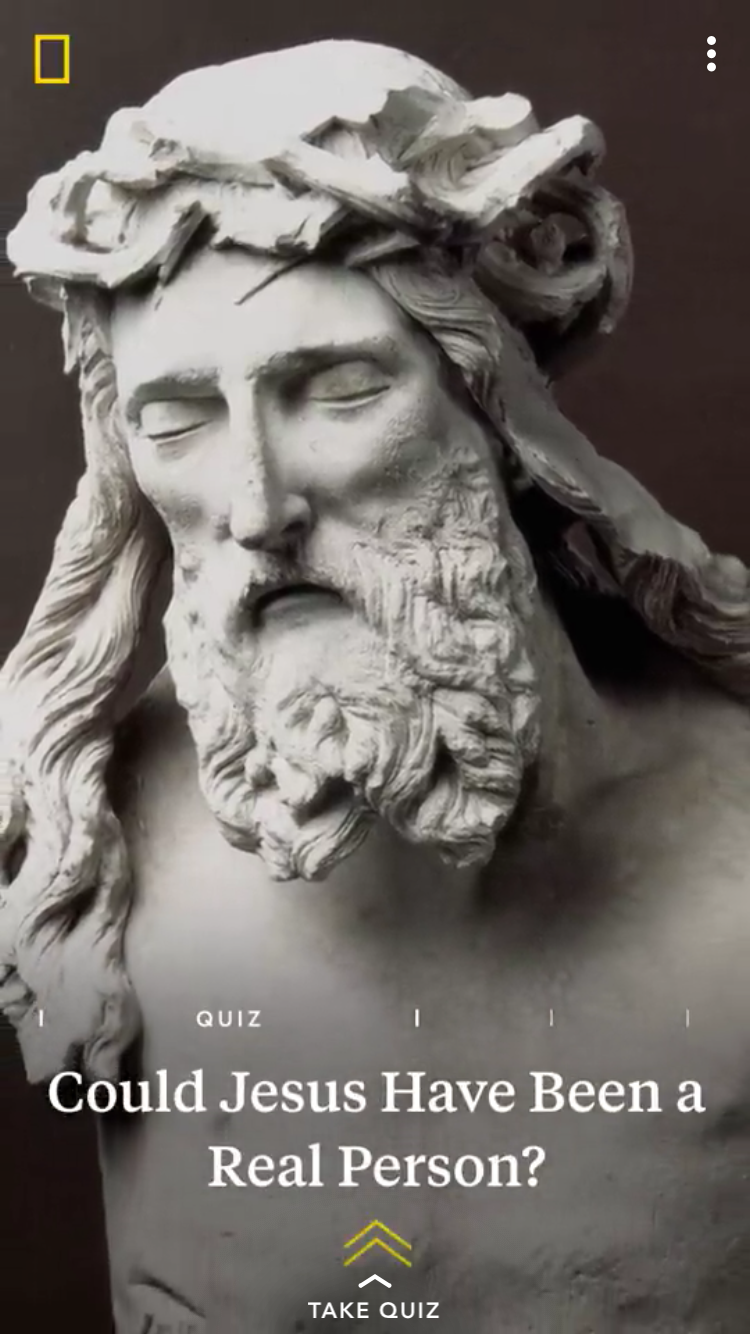 Look what was posted about Jesus on Snapchat